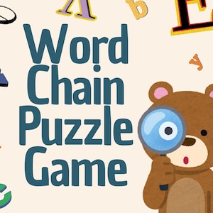 Word Chain Puzzle Game, Fun & Interactive Powerpoint Brain Teaser Game ...