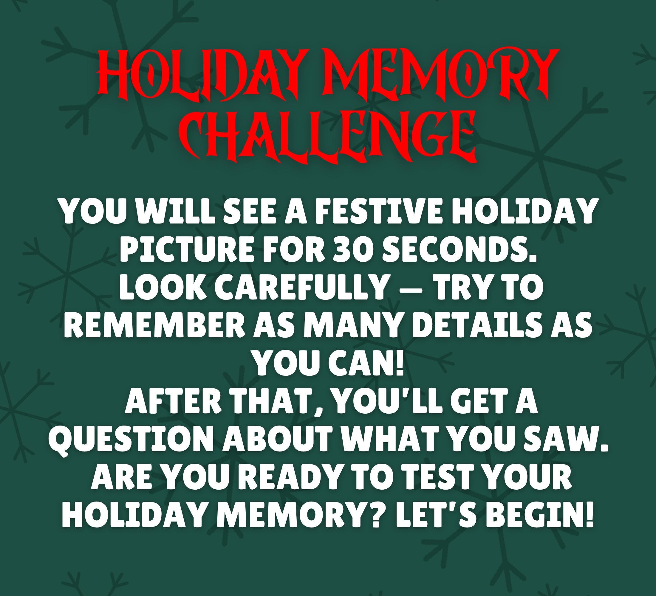 Holiday Memory Game Powerpoint | Virtual Christmas Party Game | Festive ...