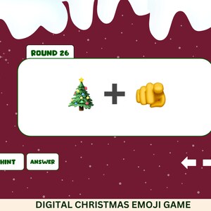Christmas Movie Emoji Challenge, Christmas Party Game, Christmas Emoji ...