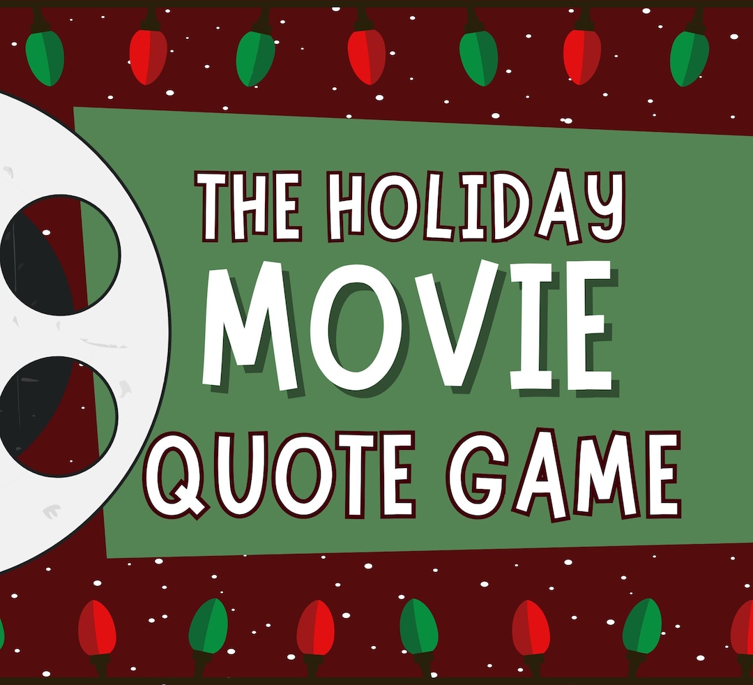 Holiday Movie Quote Game - Virtual Trivia Powerpoint for Zoom, Skype ...