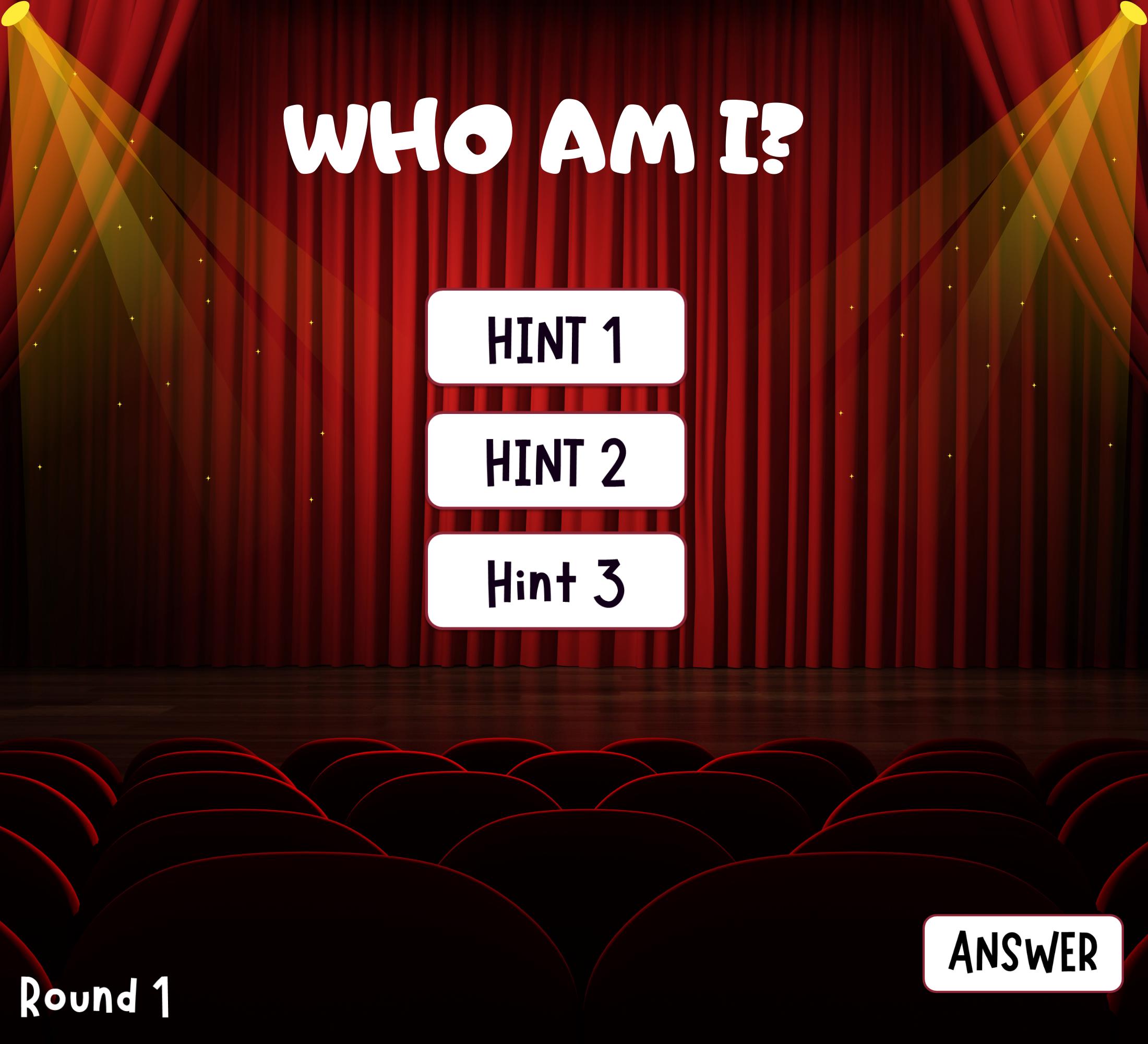 Who Am I? Guess the Movie Character Game – Digital Powerpoint Party ...