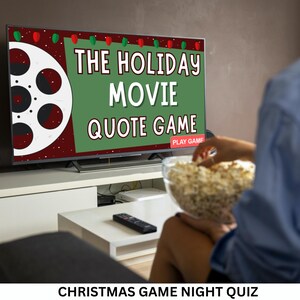 Holiday Movie Quote Game - Virtual Trivia Powerpoint for Zoom, Skype ...