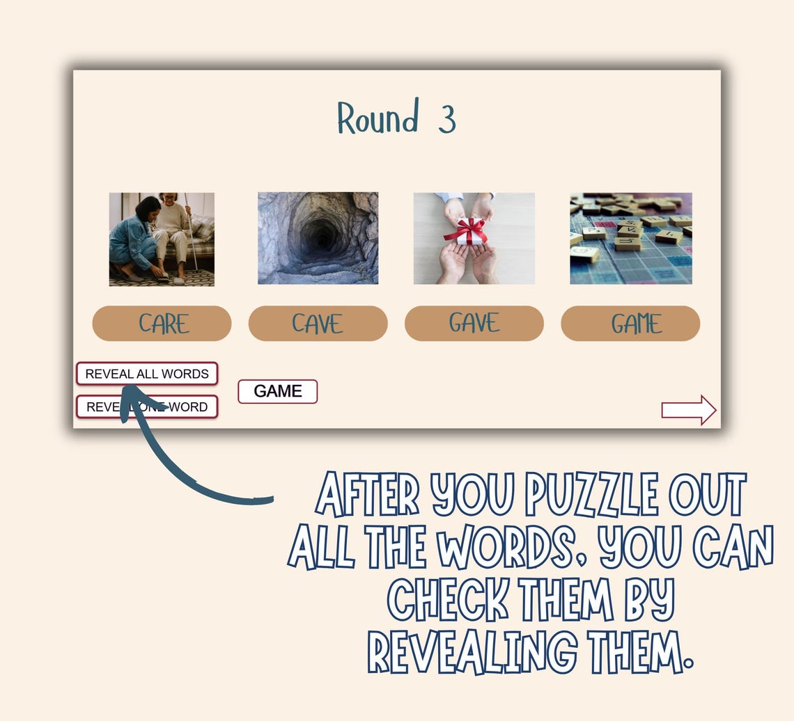 Word Chain Puzzle Game, Fun & Interactive Powerpoint Brain Teaser Game ...