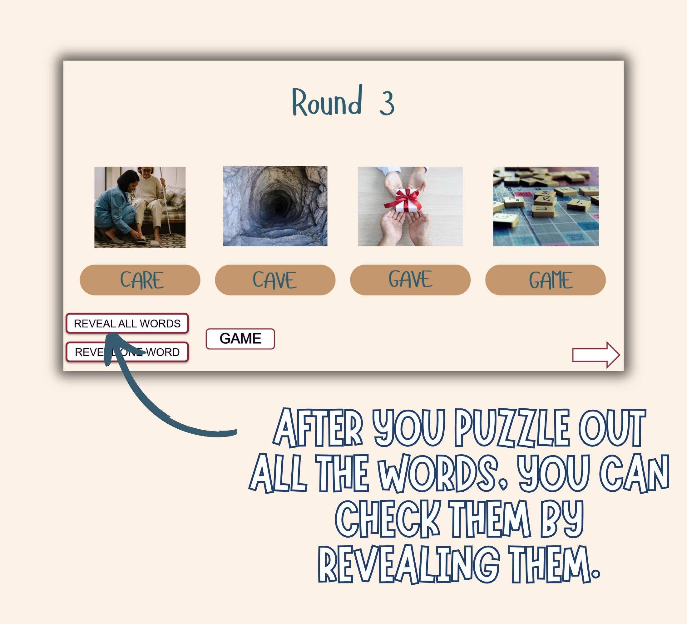Word Chain Puzzle Game, Fun & Interactive Powerpoint Brain Teaser Game ...