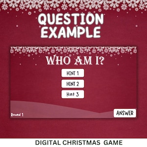 Guess Who Am I?, Fun Christmas Powerpoint Game for Holiday Parties ...