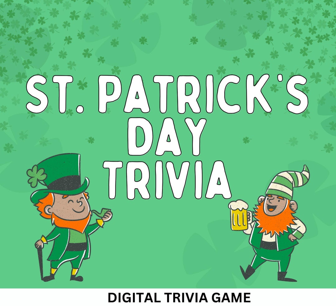 Luck of the Irish Challenge: St. Paddy's Day Trivia Powerpoint Game, St ...