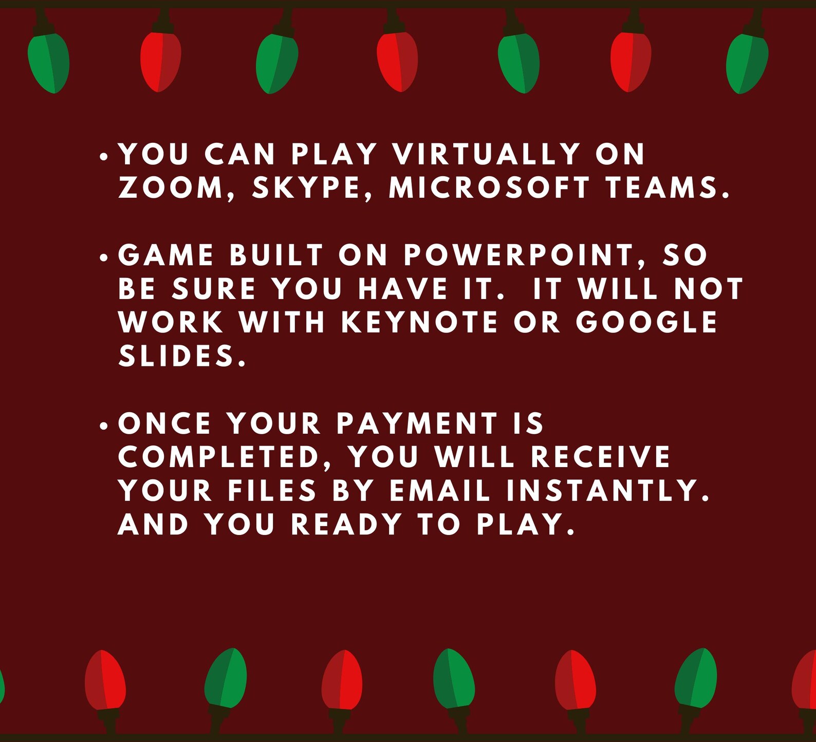 Holiday Movie Quote Game - Virtual Trivia Powerpoint for Zoom, Skype ...