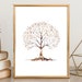 Brown Tree of Life Print, Watercolor Brown Tree of Life, Tree of Life ...