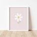Set of 3 Daisy Flower Art, Girls Boho Nursery Daisies Art, Butterfly ...