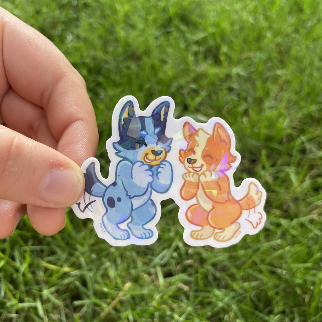 Bluey and Bingo Sticker - Etsy UK