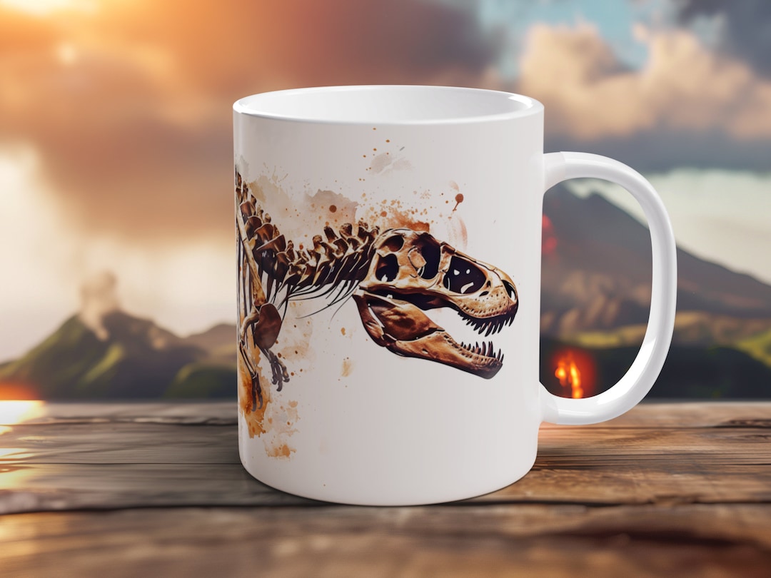 Nano Tyrannus Mug Dinosaur Art Ultimate Gift Pick Dino Devotee Mug ...