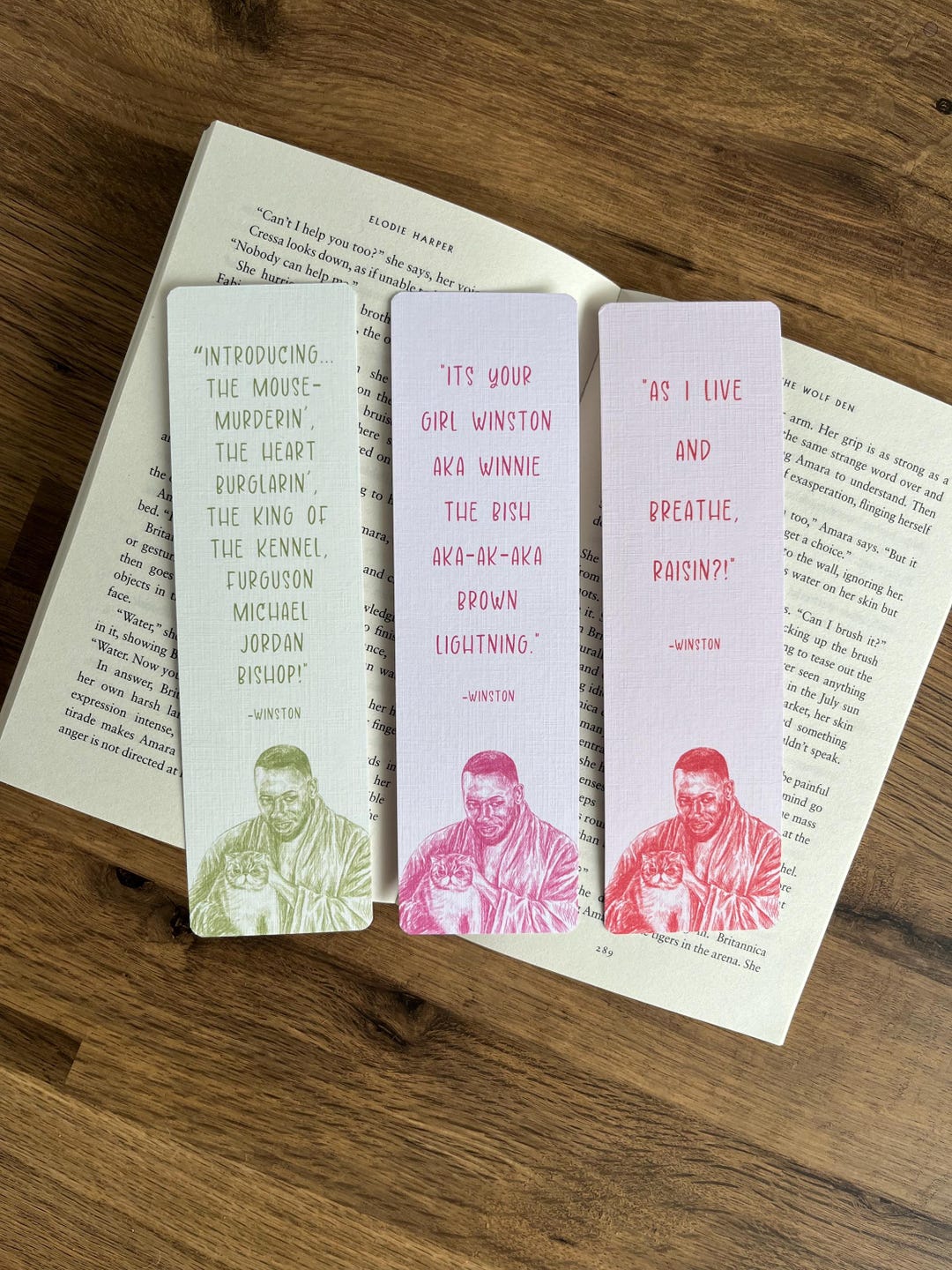 Winston Bookmark Bundle 8 Pack | Pack of 8 New Girl Bookmarks - Etsy