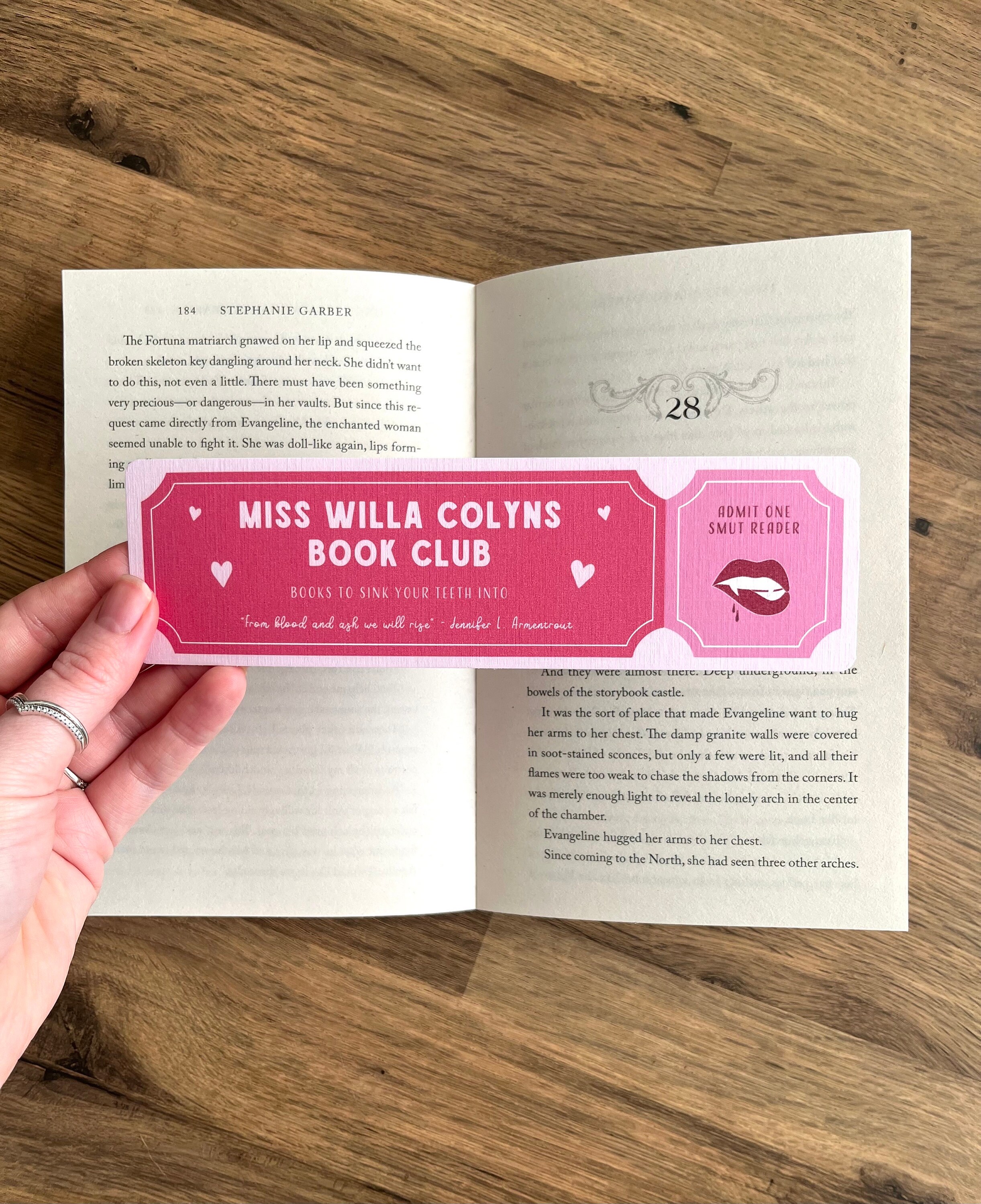 From Blood and Ash Bookmark Miss Willa Colyns Book Club Bookmark - Etsy