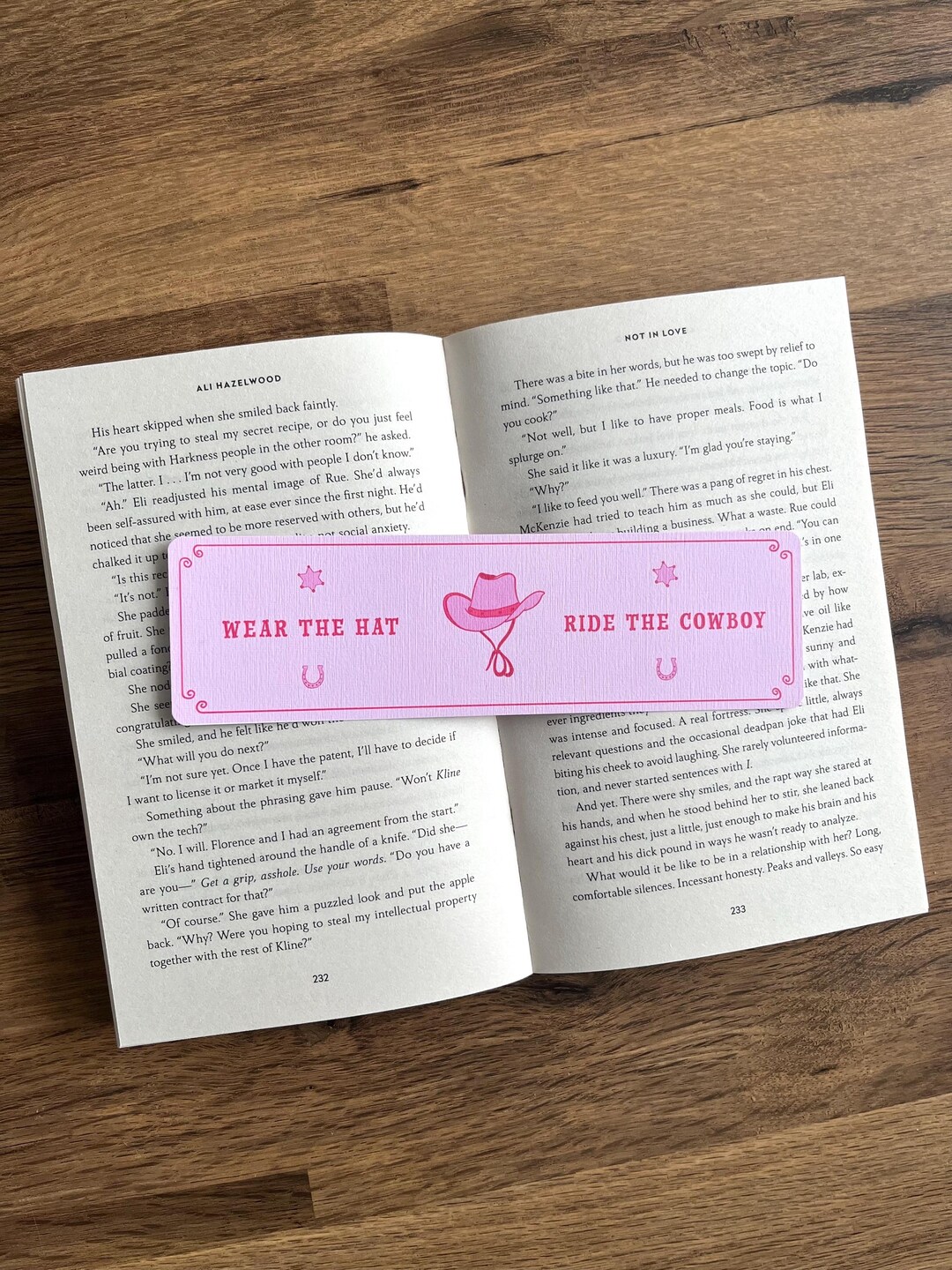 Wear the Hat Ride the Cowboy Bookmark | Cowboy Romance - Etsy