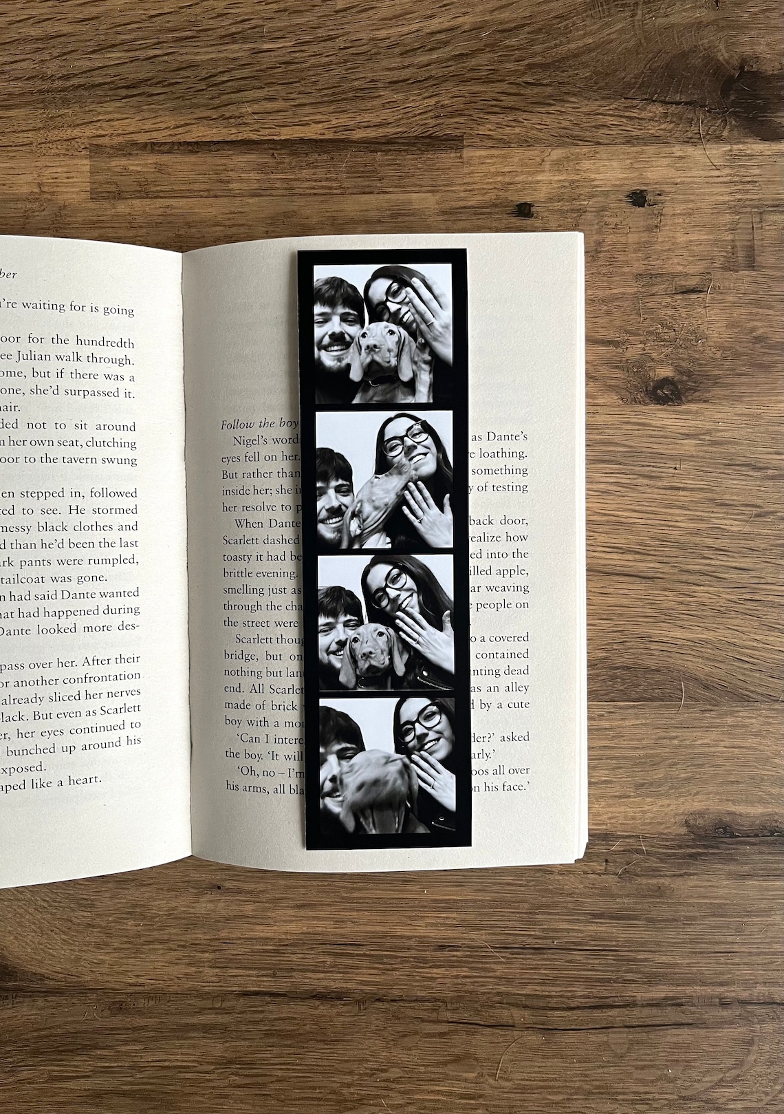 Personalised Photo Strip Bookmark Photo Booth Strip Custom Photo Print ...