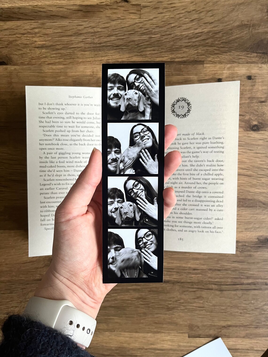 Personalised Photo Strip Bookmark Photo Booth Strip Custom Photo Print ...