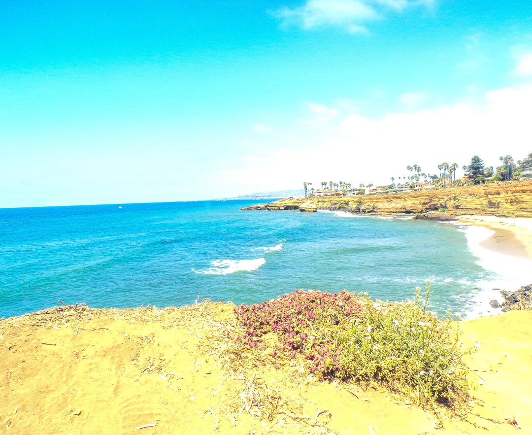 San Diego Beach Scene - Etsy