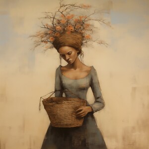 Rustic Portrait Art, Rustic Country Farmhouse Wall Decor Vintage Style ...