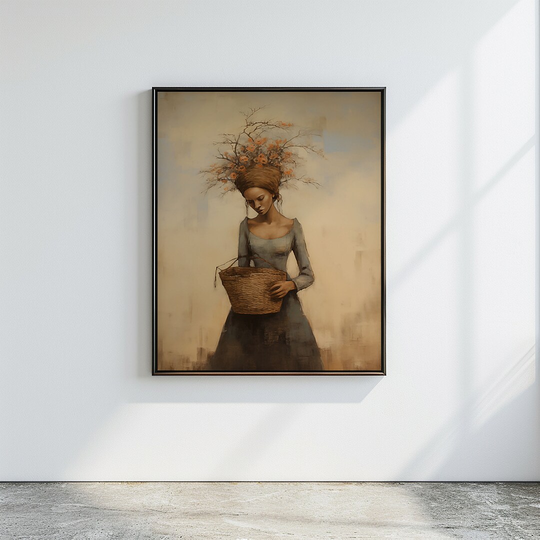 Rustic Portrait Art, Rustic Country Farmhouse Wall Decor Vintage Style ...