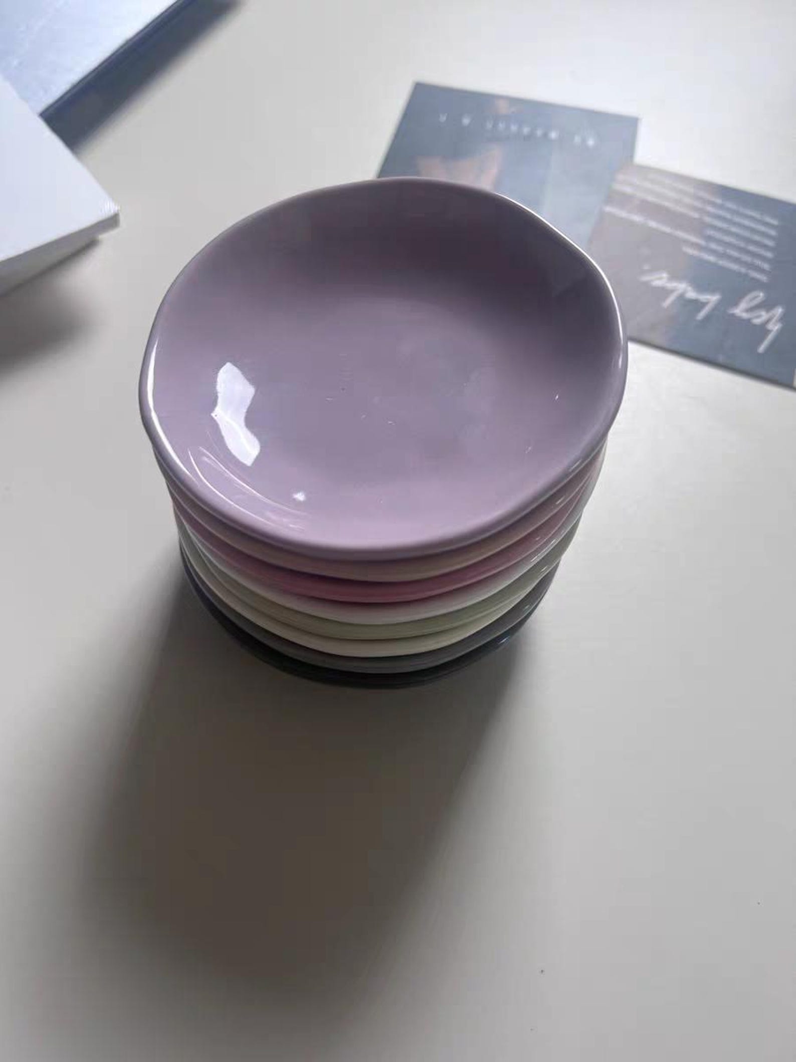 Pastel Ceramic Sauce Dish Set: Minimalist Dipping Bowls, Soft Colors - Etsy