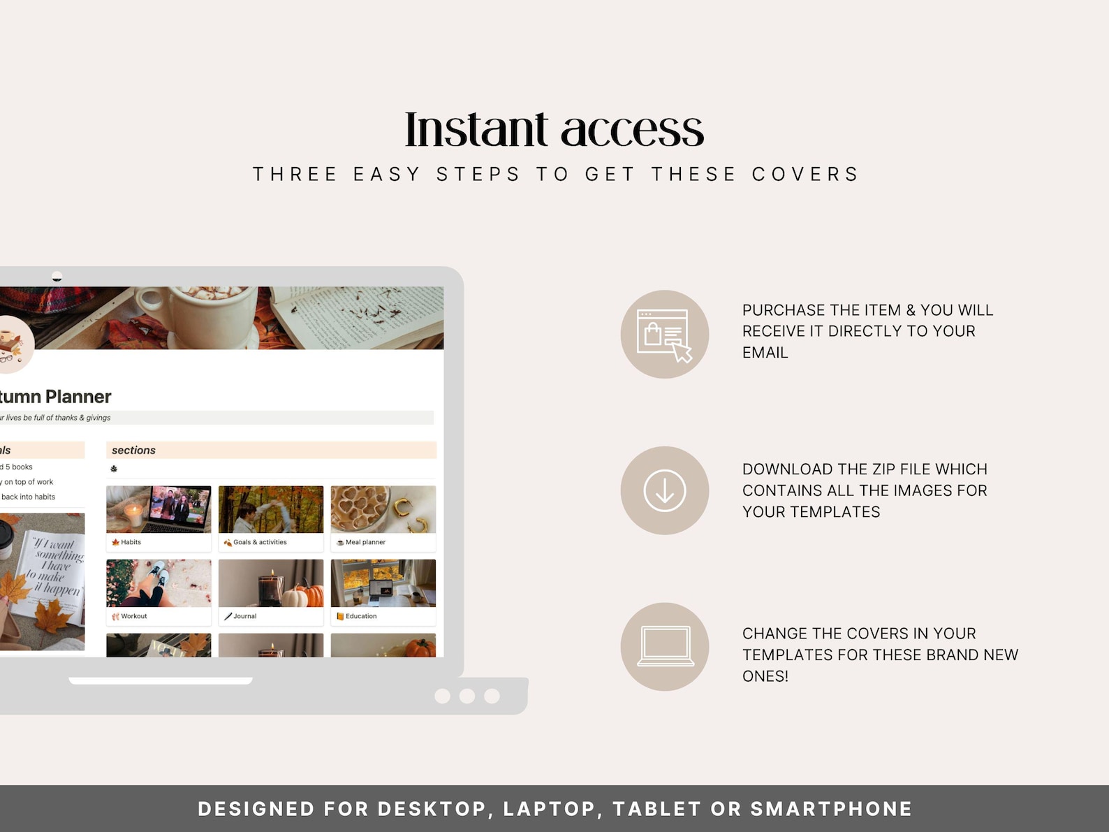 Notion Covers Bundle – Minimal Covers, Banners & Dividers for Custom ...