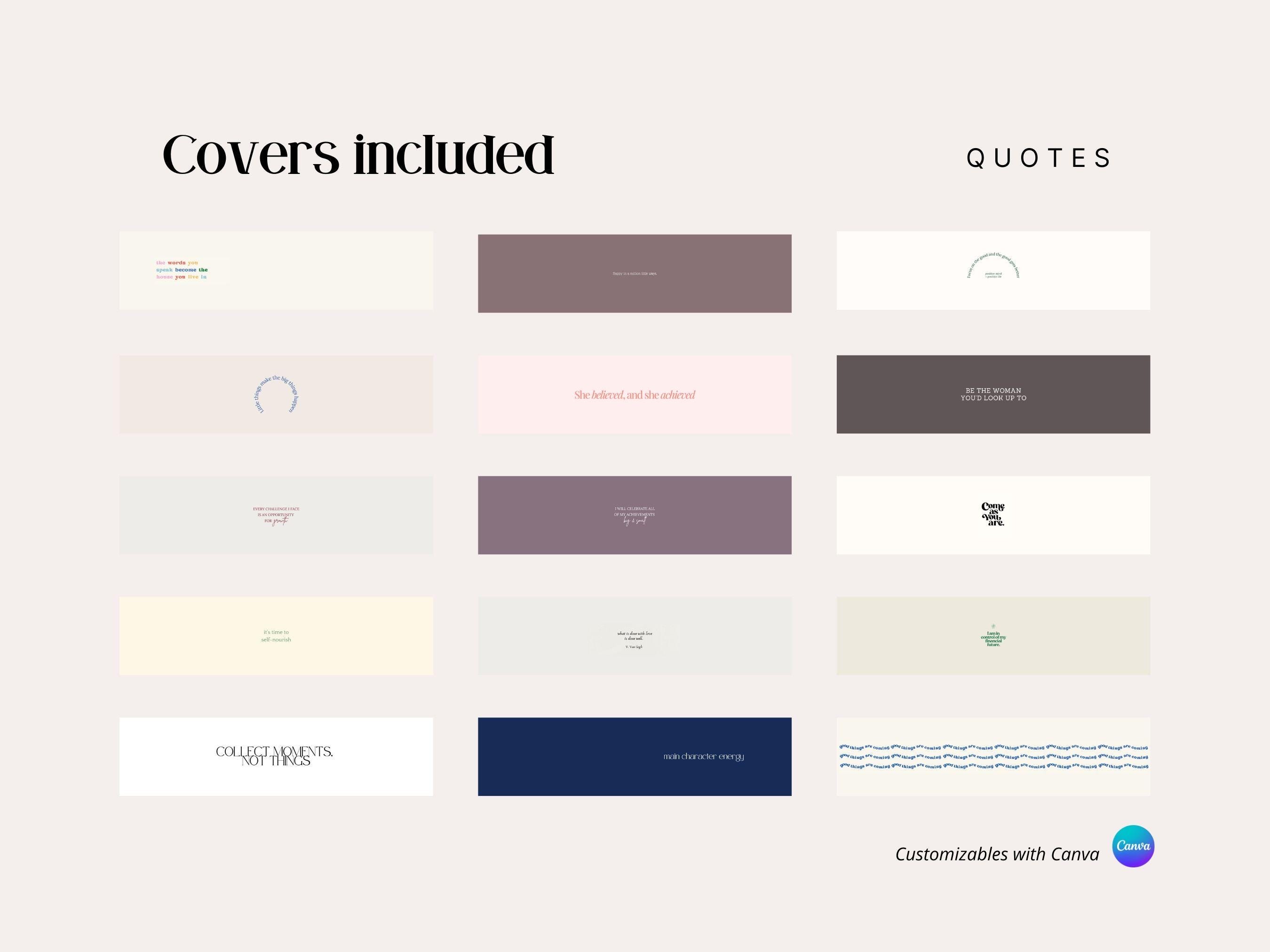 Notion Covers Bundle – Minimal Covers, Dividers & Fonts for Custom ...