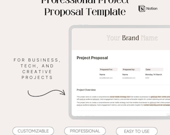 Notion Template | Project Proposal - Etsy