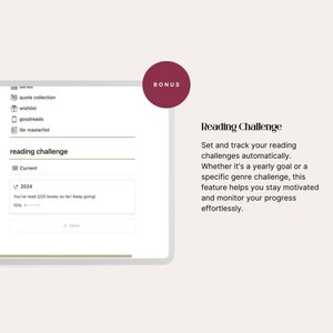 Notion Reading Journal Template, Digital Reading Journal, Book Reading ...