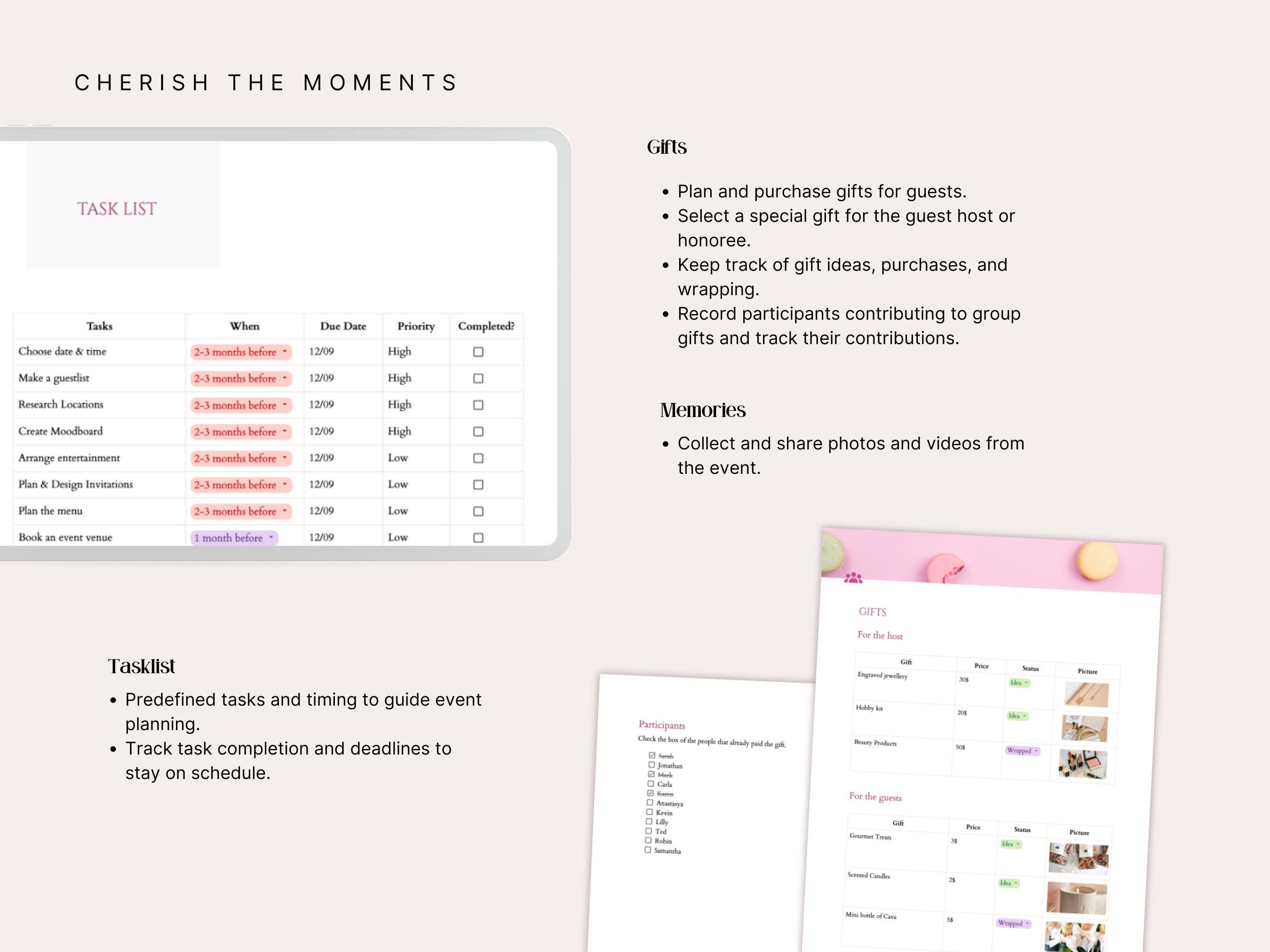 Google Docs Workbook Template, Party Planner, Party Digital Workbook ...