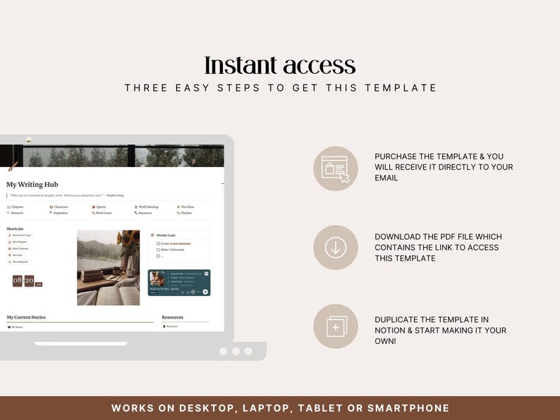 Notion Writing Template, Novel Planning Template, Book Writing ...
