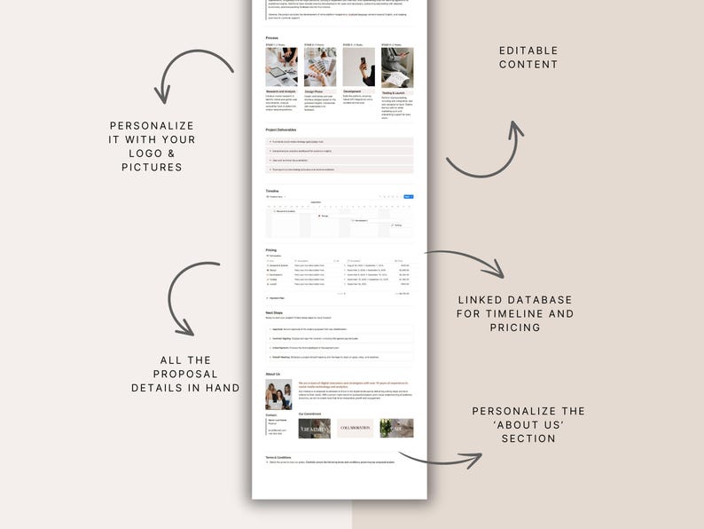 Notion Project Proposal Template, Professional Notion Template, Client ...