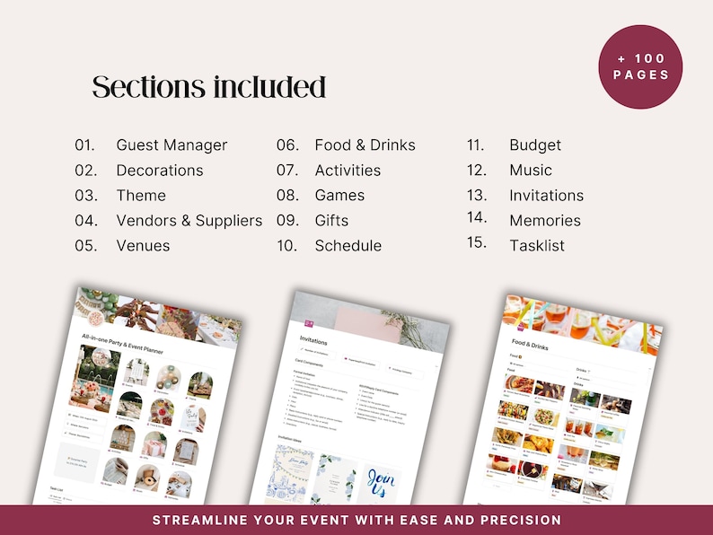 Notion Party Planner Template – Digital Event & Celebration Organizer ...