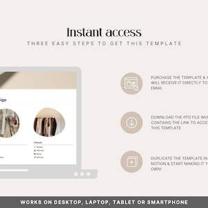 Beige Aesthetic Notion Template, Beige Notion Planner, Life Dashboard, Digital Planner ...