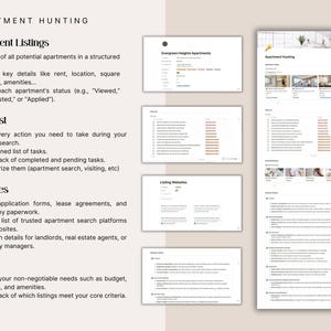 Notion Moving Planner – Apartment Search & Digital Moving Checklist - Etsy