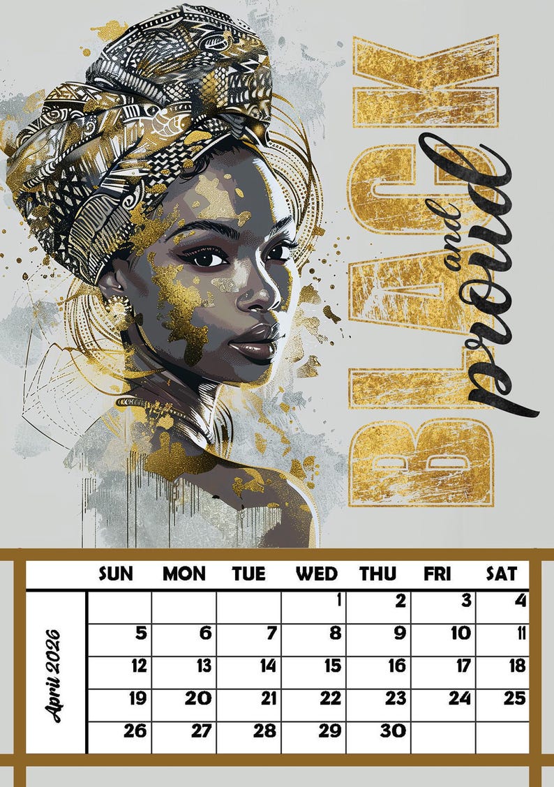 Set of 2 Six-month 2026 Calendars on 11x14 Canvas Panels: Sista Shout ...