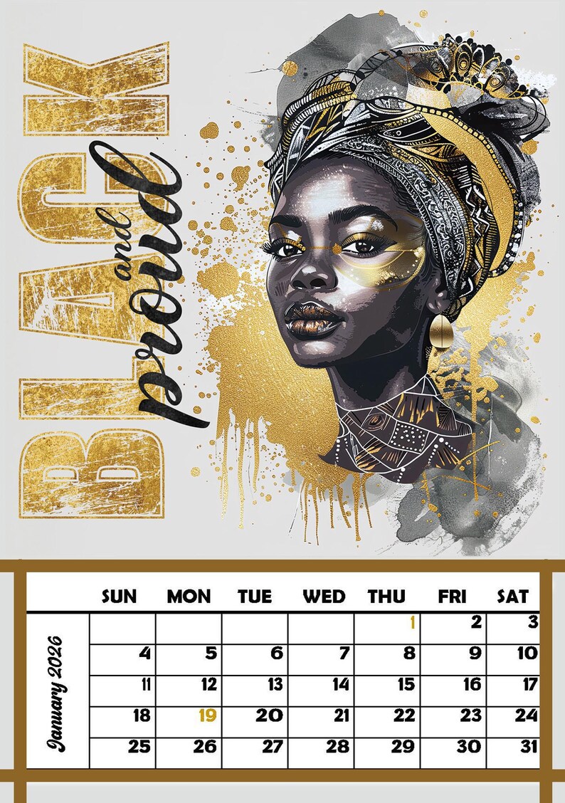 Set of 2 Six-month 2026 Calendars on 11x14 Canvas Panels: Sista Shout ...