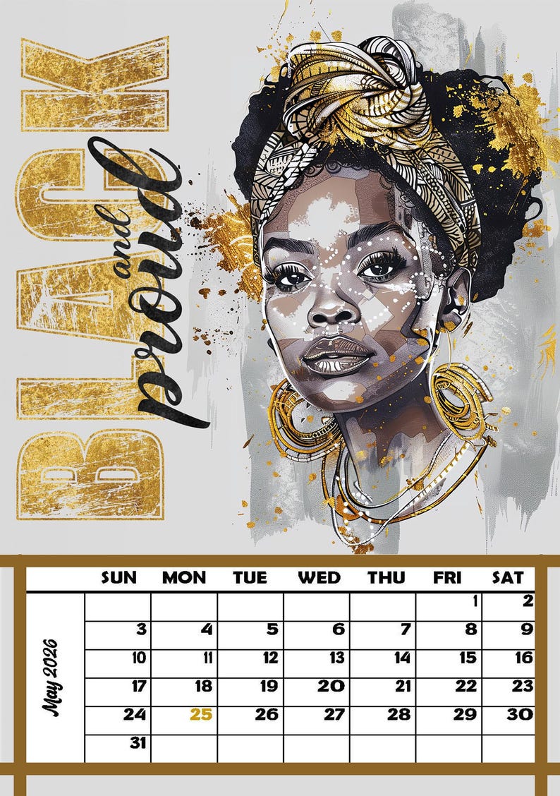 Set of 2 Six-month 2026 Calendars on 11x14 Canvas Panels: Sista Shout ...