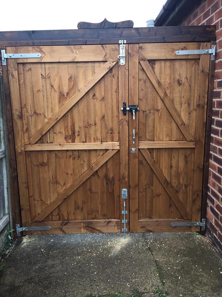 Handmade Wooden Double Gate Bespoke Garden Double Gate - Etsy UK