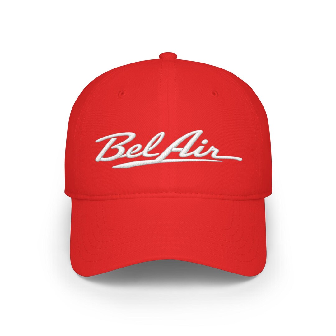 Bel Air Script Cap Vintage Cursive Badge Chevy Classic Baseball Hat ...