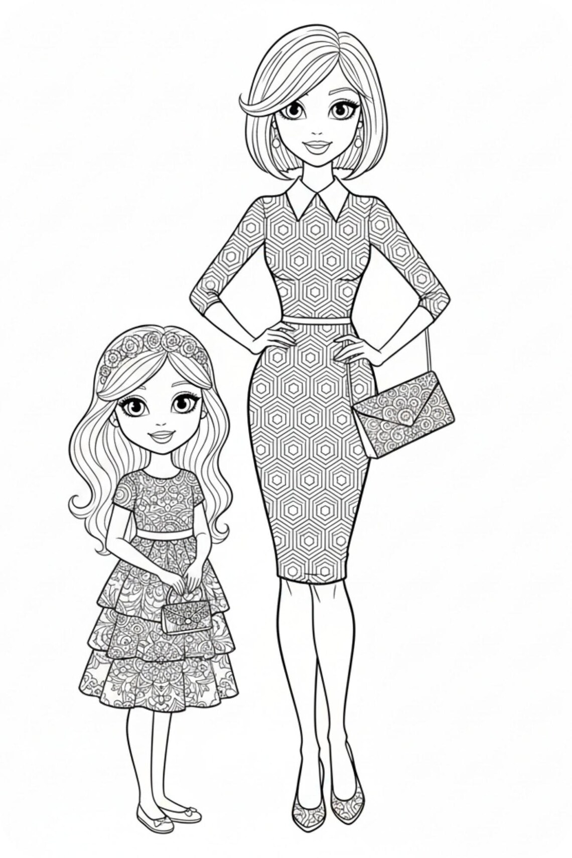 100+ Fashion Coloring Book Bundle, 100+ Pages (PDF Download) Archivo ...