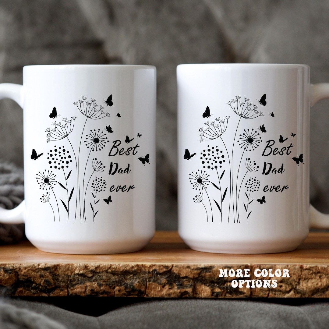 Best Dad Ever Mug for Christmas Gift Cup Coffee for Dad Birthday ...