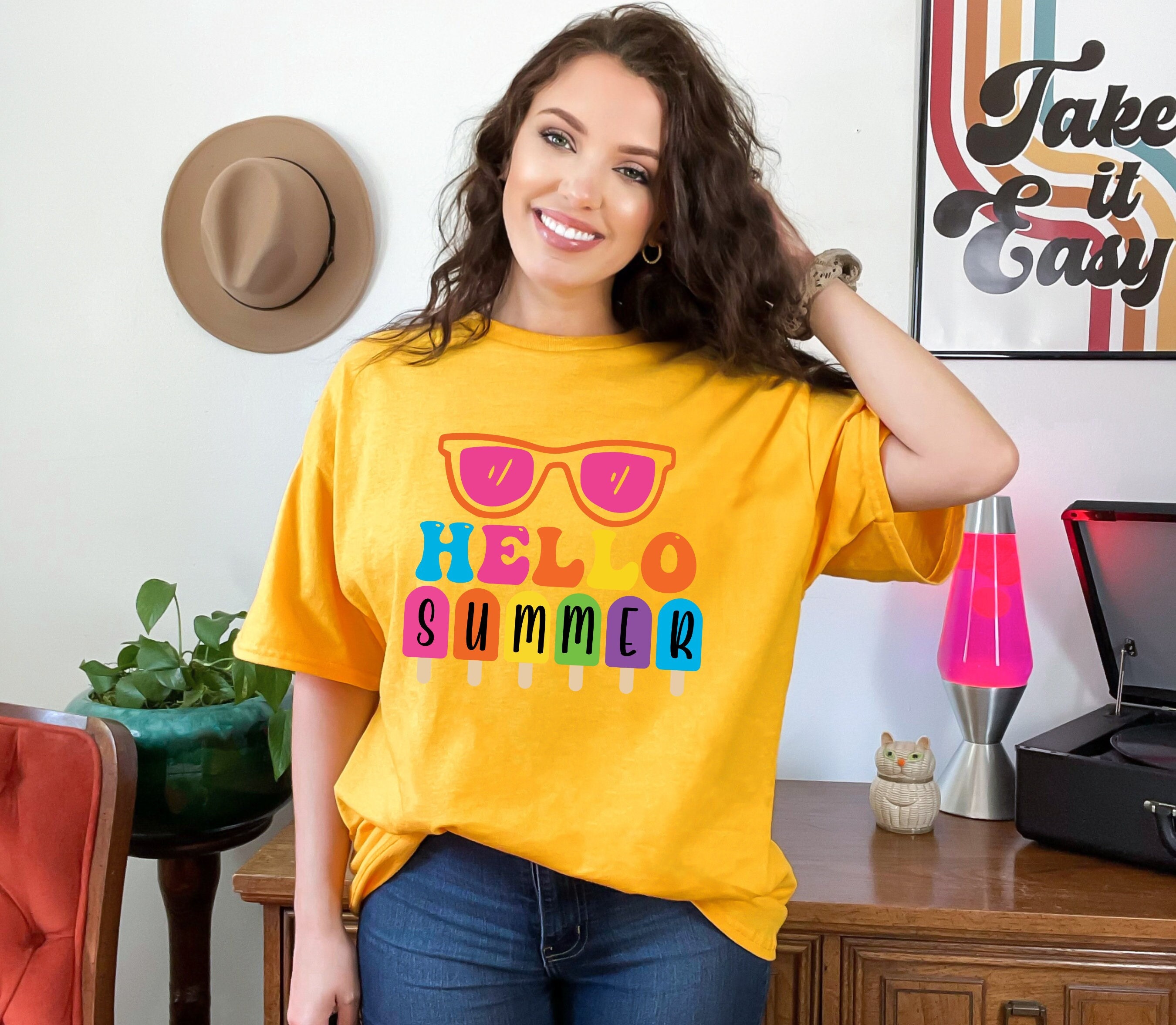 Hello Summer Shirt, Family Vacation Tee, Gift for Traveler, Summer ...