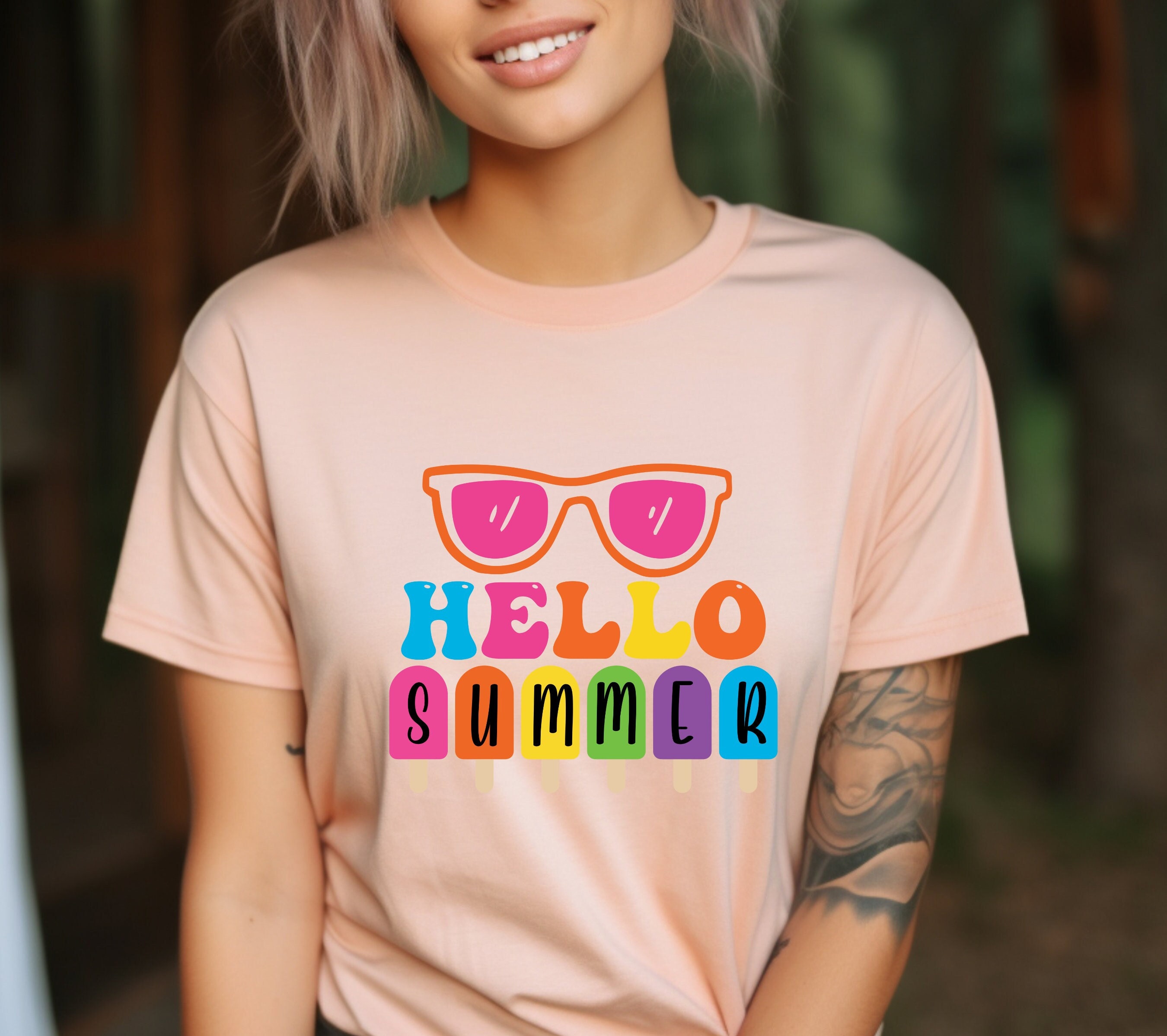 Hello Summer Shirt, Family Vacation Tee, Gift for Traveler, Summer ...
