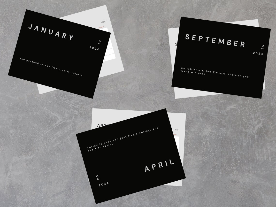 OVO DRAKE 2024 CALENDAR - for All the Dogs - Slime You Out - Digital ...