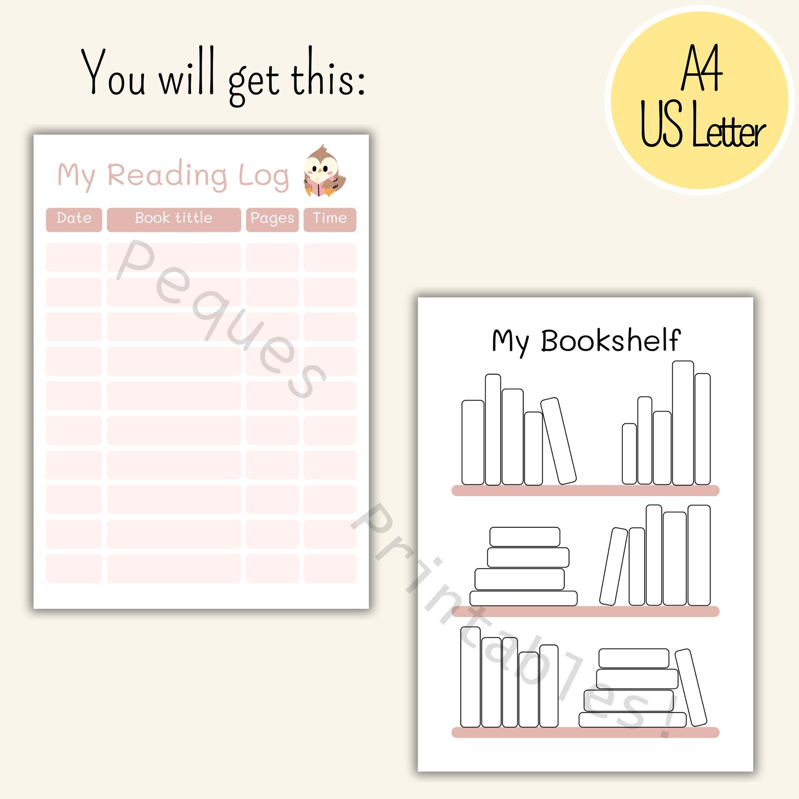 Reading Log for Kids, Book Tracker for Kids, Reading Challenge, Kids ...