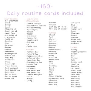 Editable Kids Daily Routine Cards, Chore Chart for Kids, Daily Visual ...
