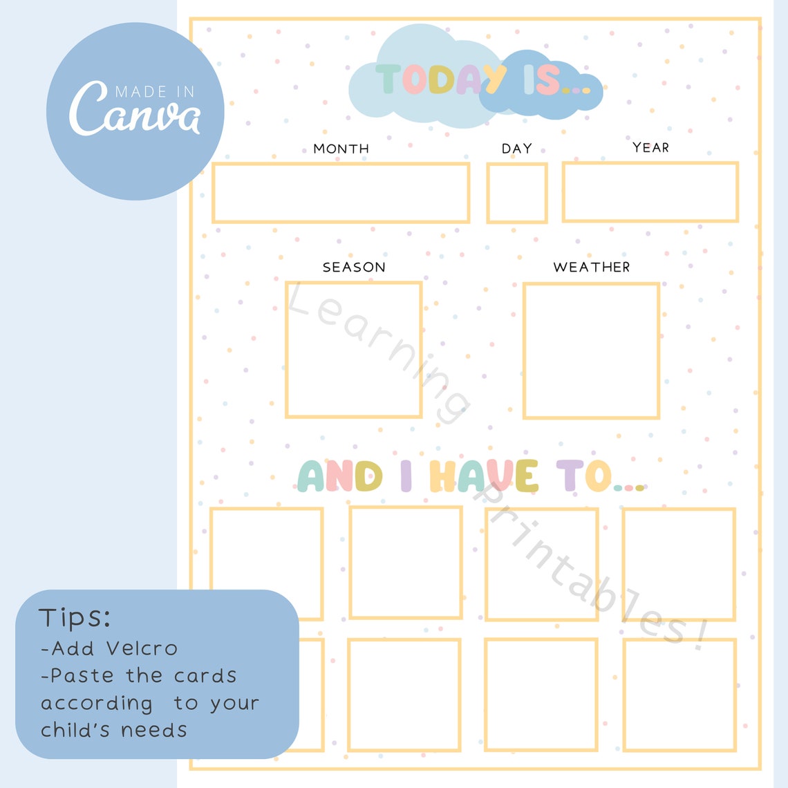 Morning Board, Weather Chart, Routine Chart Kids, Toddler Calendar ...