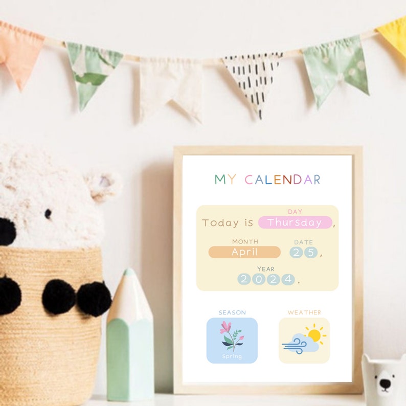 Morning Board, Weather Chart, Preschool Circle Time, Kids Daily ...