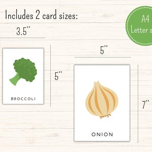 35 Vegetables Flashcards, Image Cards for Kids, Preschool, Nomenclature ...