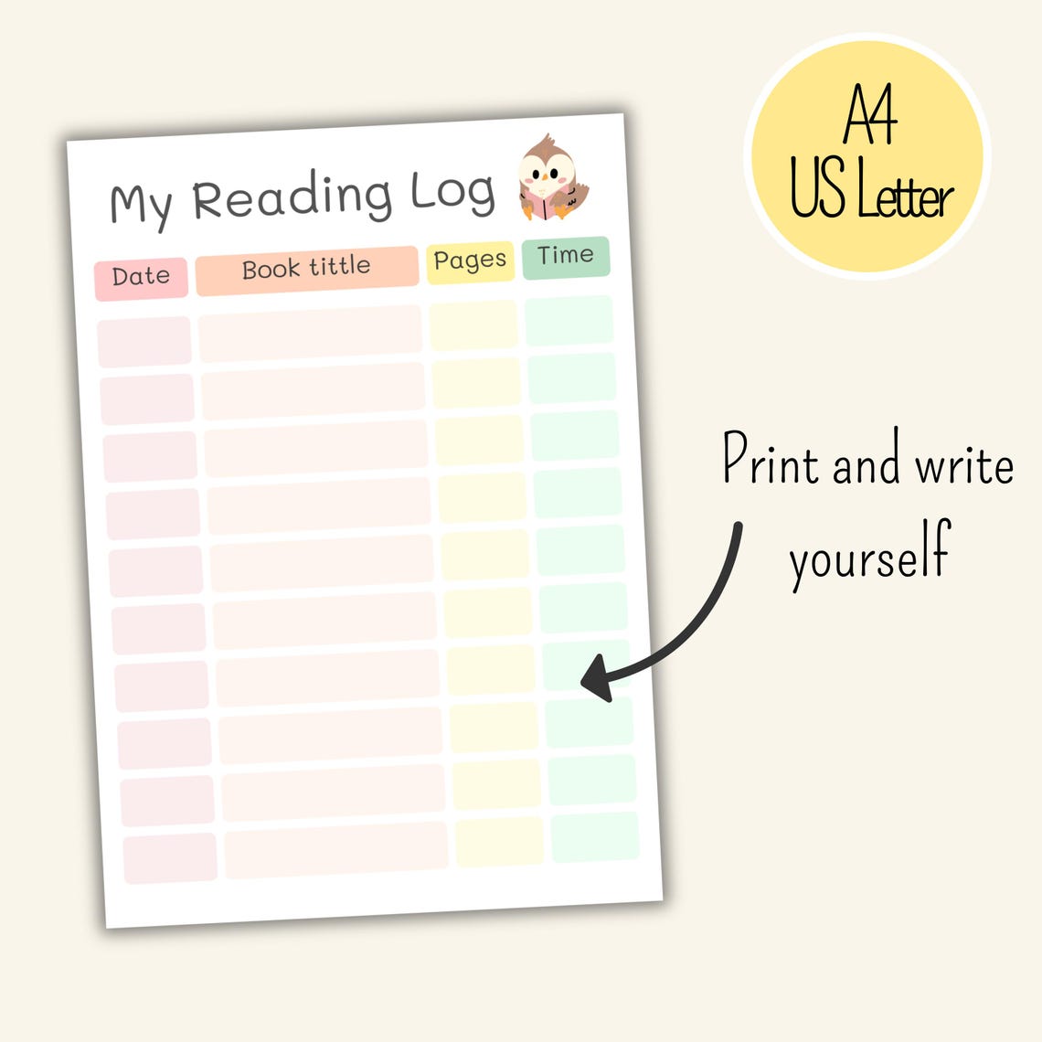 Reading Log for Kids, Book Tracker for Kids, Reading Challenge, Kids ...